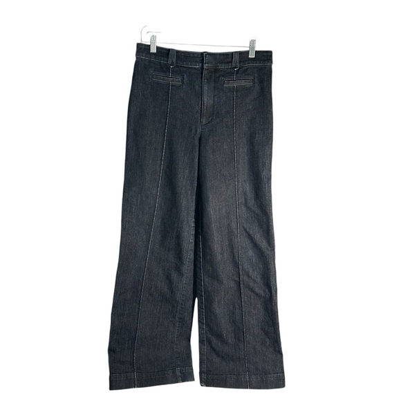 LOFT | Pants & Jumpsuits | Loft Wide Leg Open Seam High Rise Trousers ...